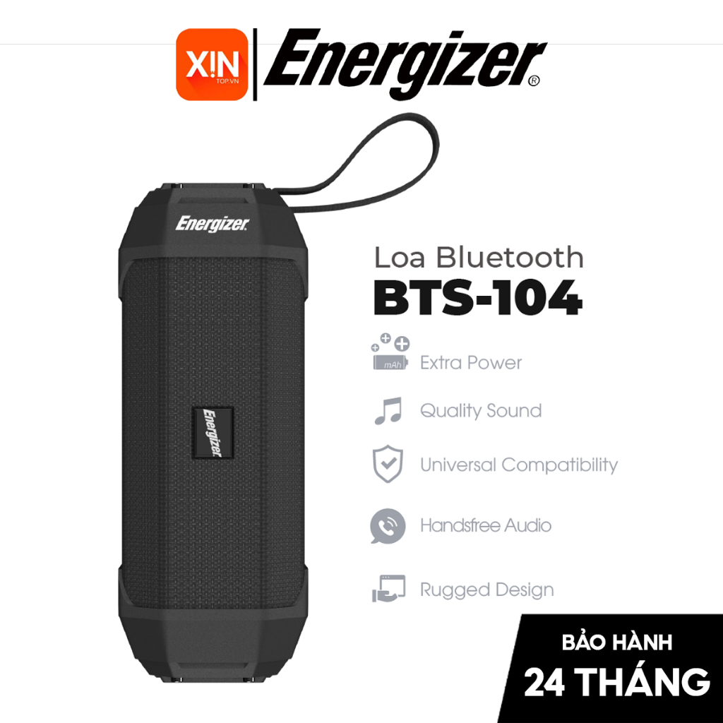 Loa Bluetooth di động Energizer BTS 104 - công suất 10W, tích hợp sạc ...