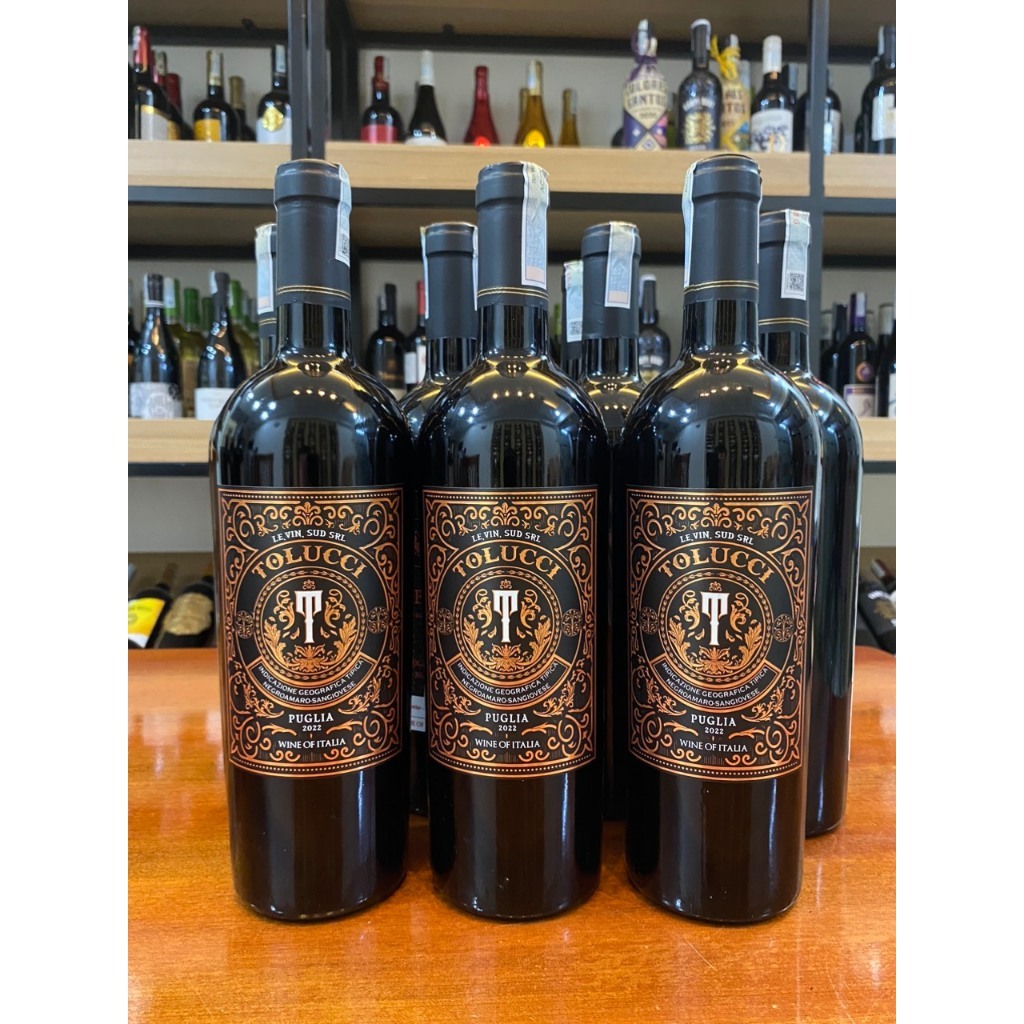 Rượu vang Ý Tolucci Negroamaro IGP Puglia 750ml 14% vol | Shopee Việt Nam