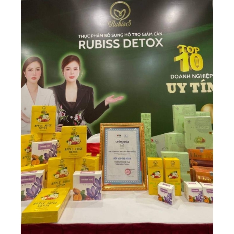 [chính hãng] Rubiss giảm cân an toàn rubiss Detox táo & kiwi | Shopee ...