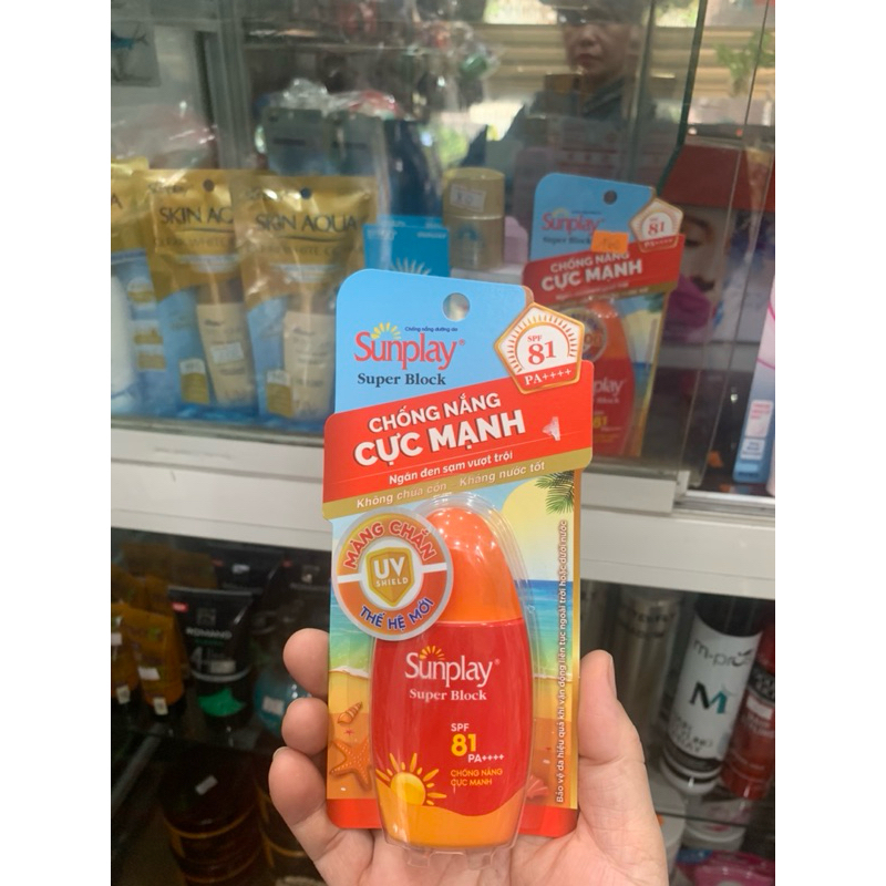 sữa chống nắng cực mạnh sunplay super Block SPF 81 PA++++ 30g | Shopee ...