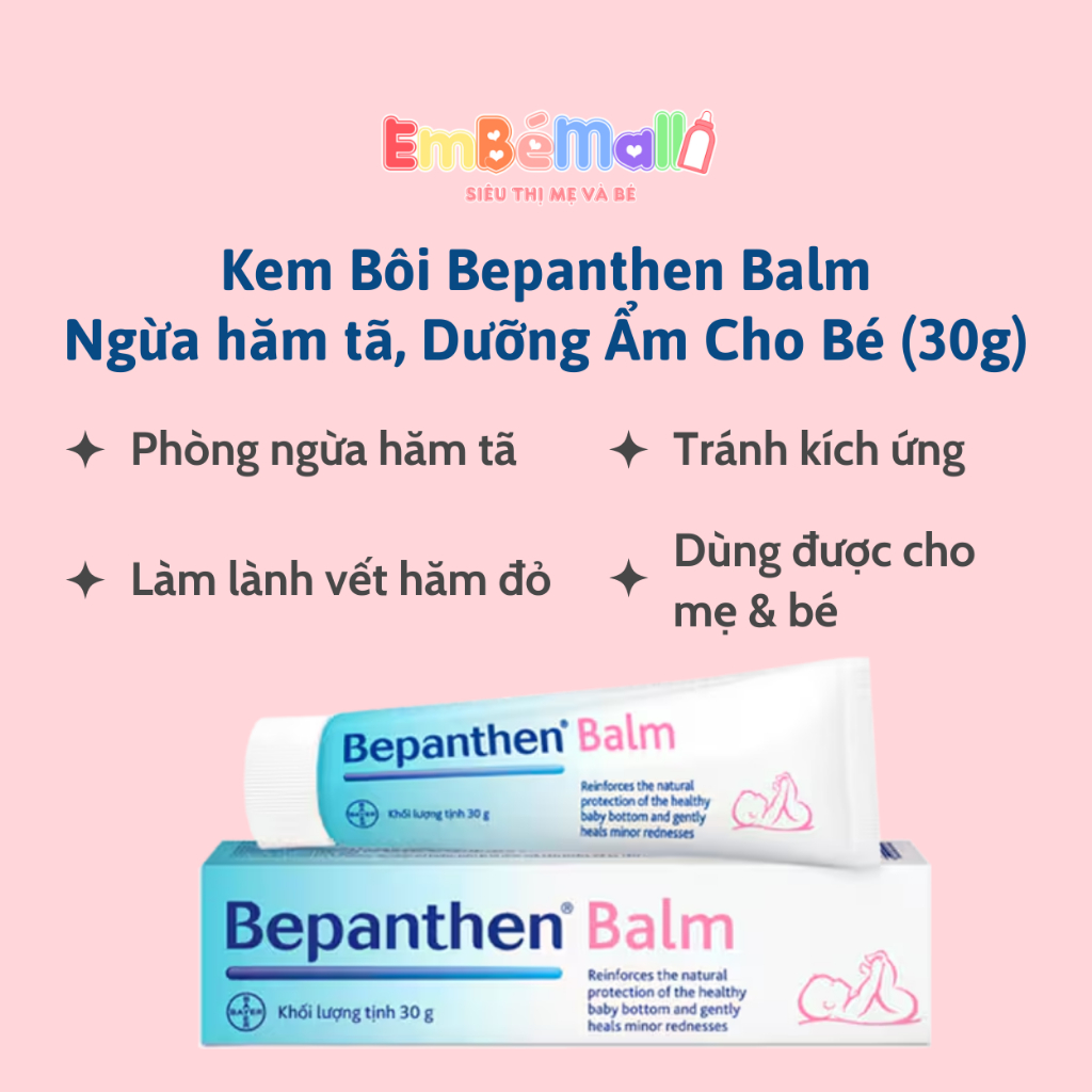 Kem Bôi Bepanthen Balm VN Ngừa hăm tã, Dưỡng Ẩm Cho Bé (30g) | Shopee ...