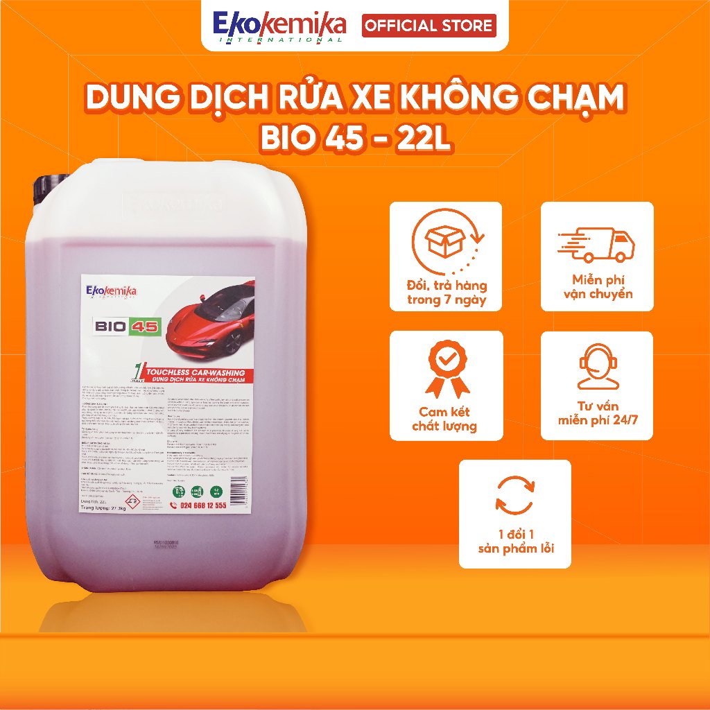Dung Dịch Rửa Xe Không Chạm, Rửa Ô Tô, Xe Máy, Tạo Bóng Cao, Ekokemika ...