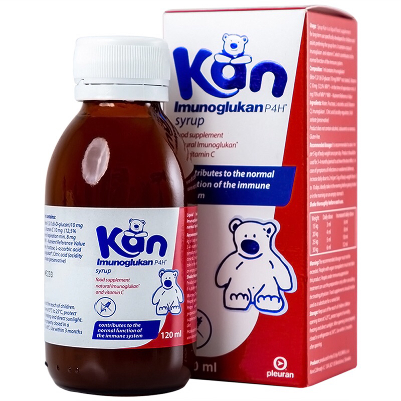 Siro Kan imunoglukan P4H (Chai 120ml) Syrup Kan giúp tăng cường hệ miễn ...