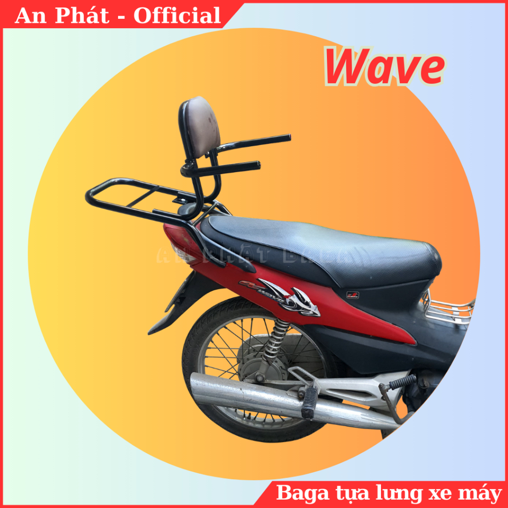 Baga tựa lưng xe máy lắp cho xe Wave, baga phượt An Phát Store | Shopee ...
