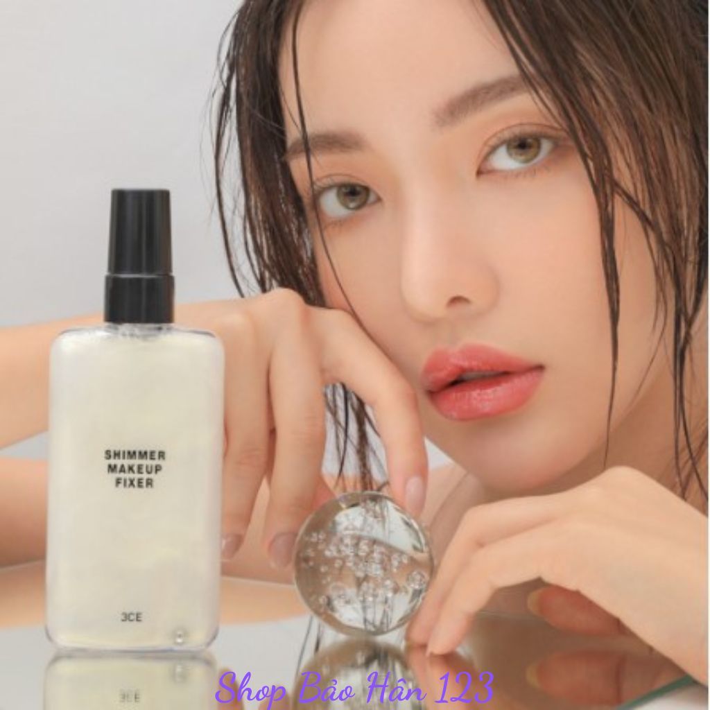 Xịt Khoá nền Makeup 3ce Shimmer Makeup Fixer & Makeup Fixer Mist 95ml | Shopee Việt Nam