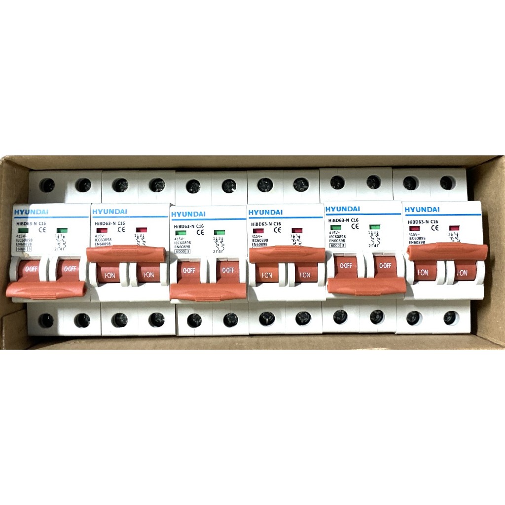 (Huyndai) Aptomat Hyundai MCB 2P 16A 6kA - HiBD63-N hàng chính hãng ...