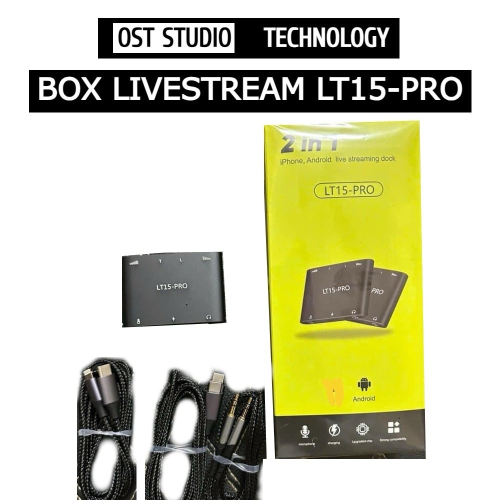 Box Livestream STEREO LT15 PRO Dùng Được Cả Type C Và IP Đầy Đủ Dây Kết ...