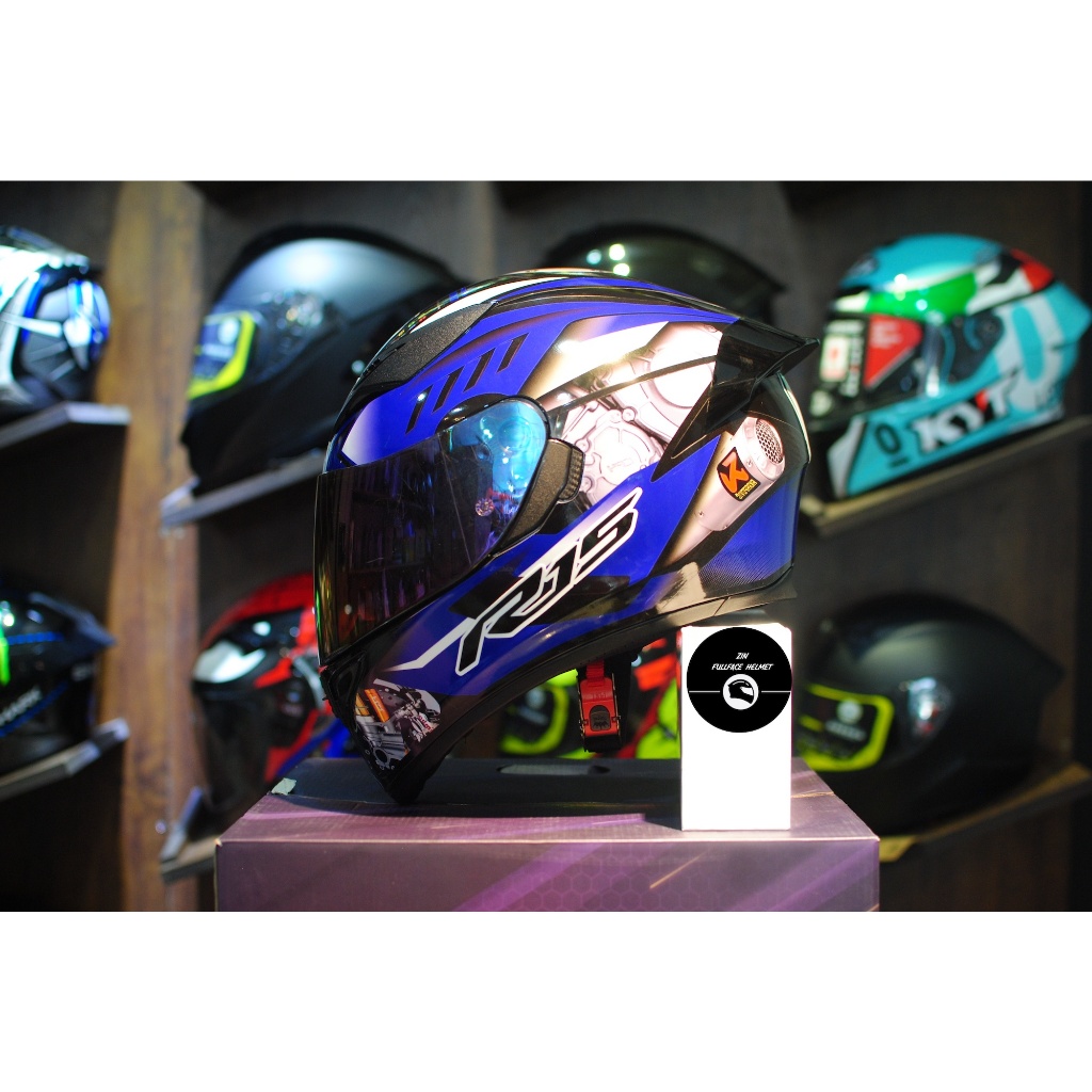 Mũ bảo hiểm Fullface Royal M138 Yamaha R15 xanh dương - xanh gp | Shopee Việt Nam