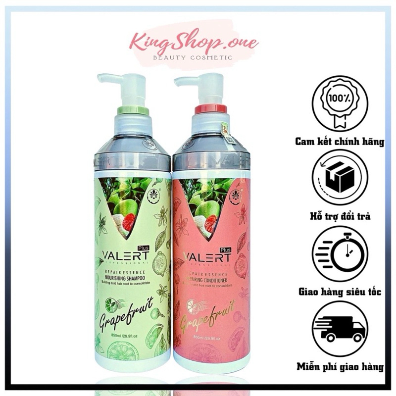 Dầu gội xả bưởi Valert Grapefruit 850ML phục hồi, giảm rụng , mọc tóc hiệu quả | Shopee Việt Nam
