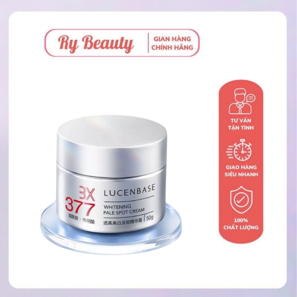 Kem dưỡng 377 Lucenbase hỗ trợ dưỡng trắng, giảm sạm da, cấp ẩm toàn ...