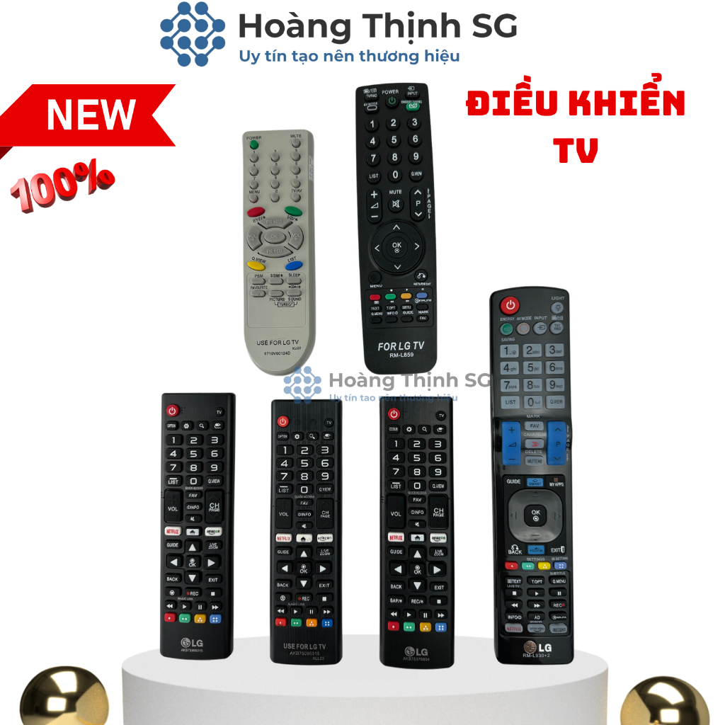 Remote điều khiển tivi LG các mẫu, điều khiển TV LG các dòng- Tặng kèm ...