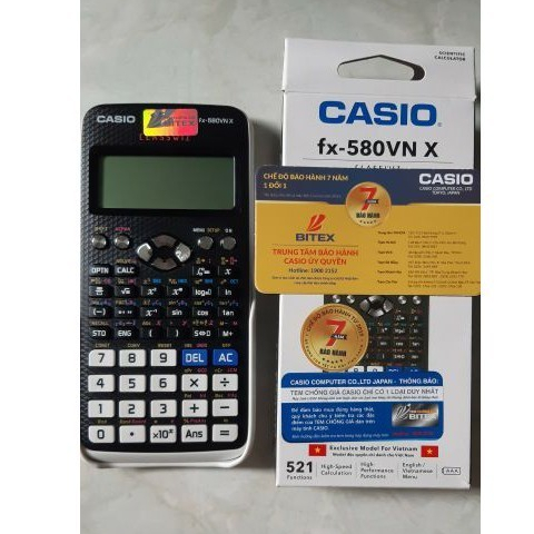 Máy tính Casio 580 VN X Chính hãng BH 7 năm | Shopee Việt Nam