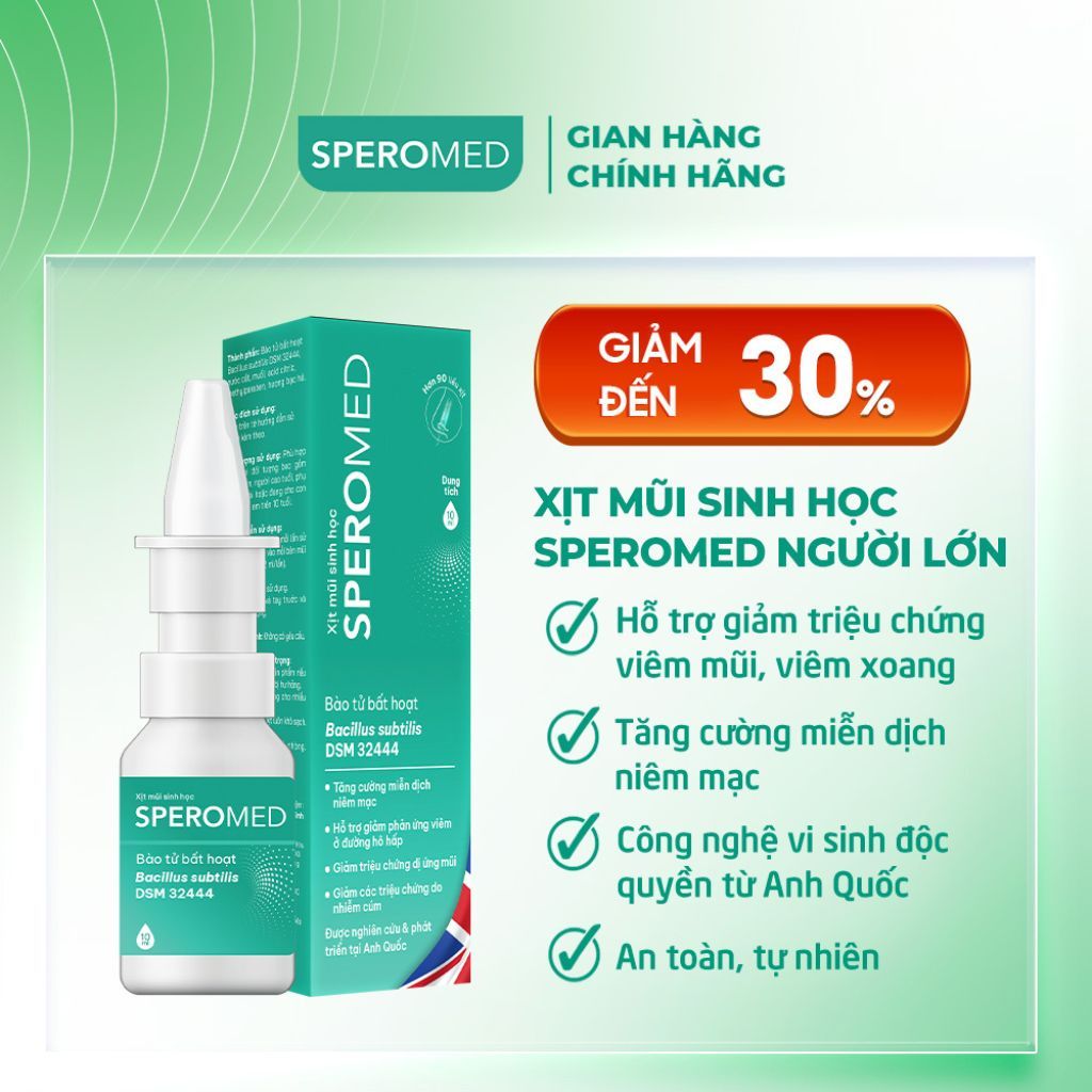 Xịt mũi sinh học SPEROMED cho người lớn 10ml | Shopee Việt Nam