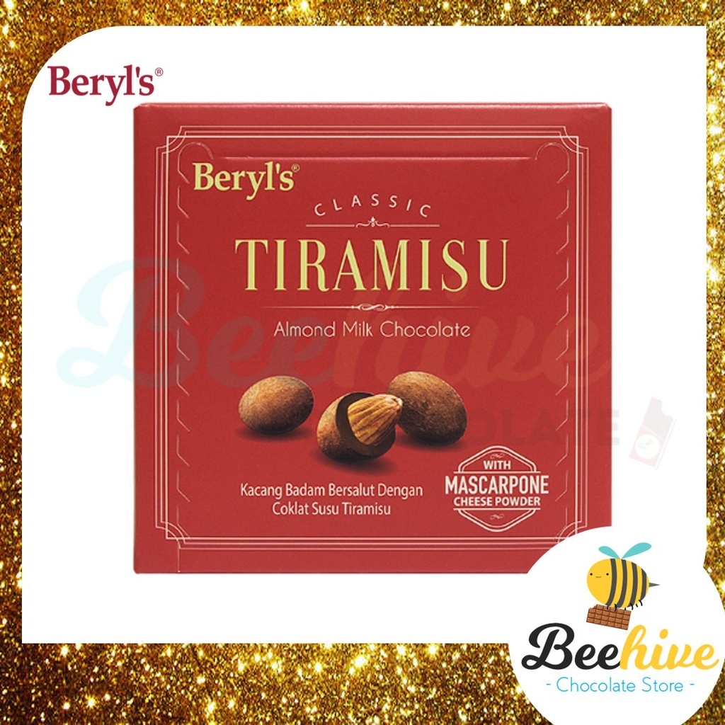 Socola phô mai cheese mascarpone Hạnh Nhân Tiramisu Malaysia Beryl's 100g mẫu mới 2023 (trắng ...
