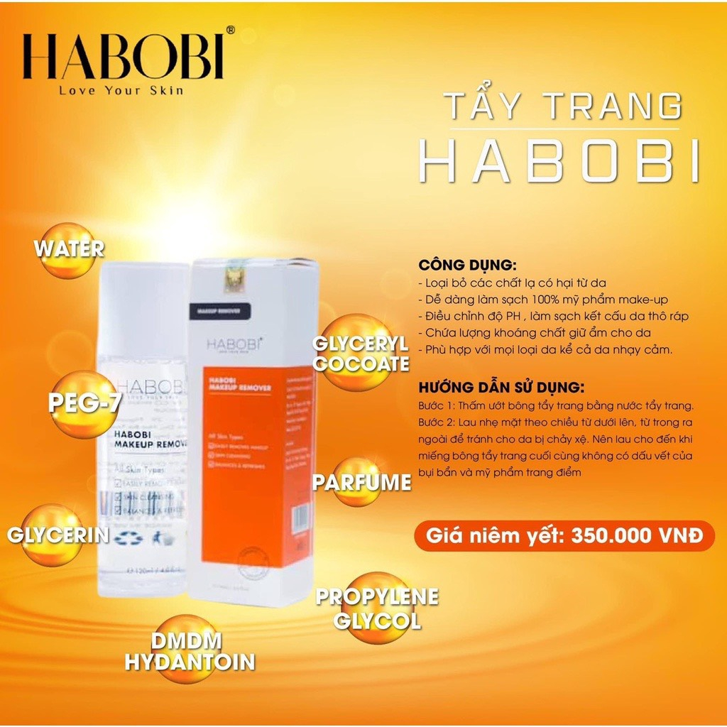 Nước Tẩy Trang Chính Hãng HABOBI 100ml | Shopee Việt Nam