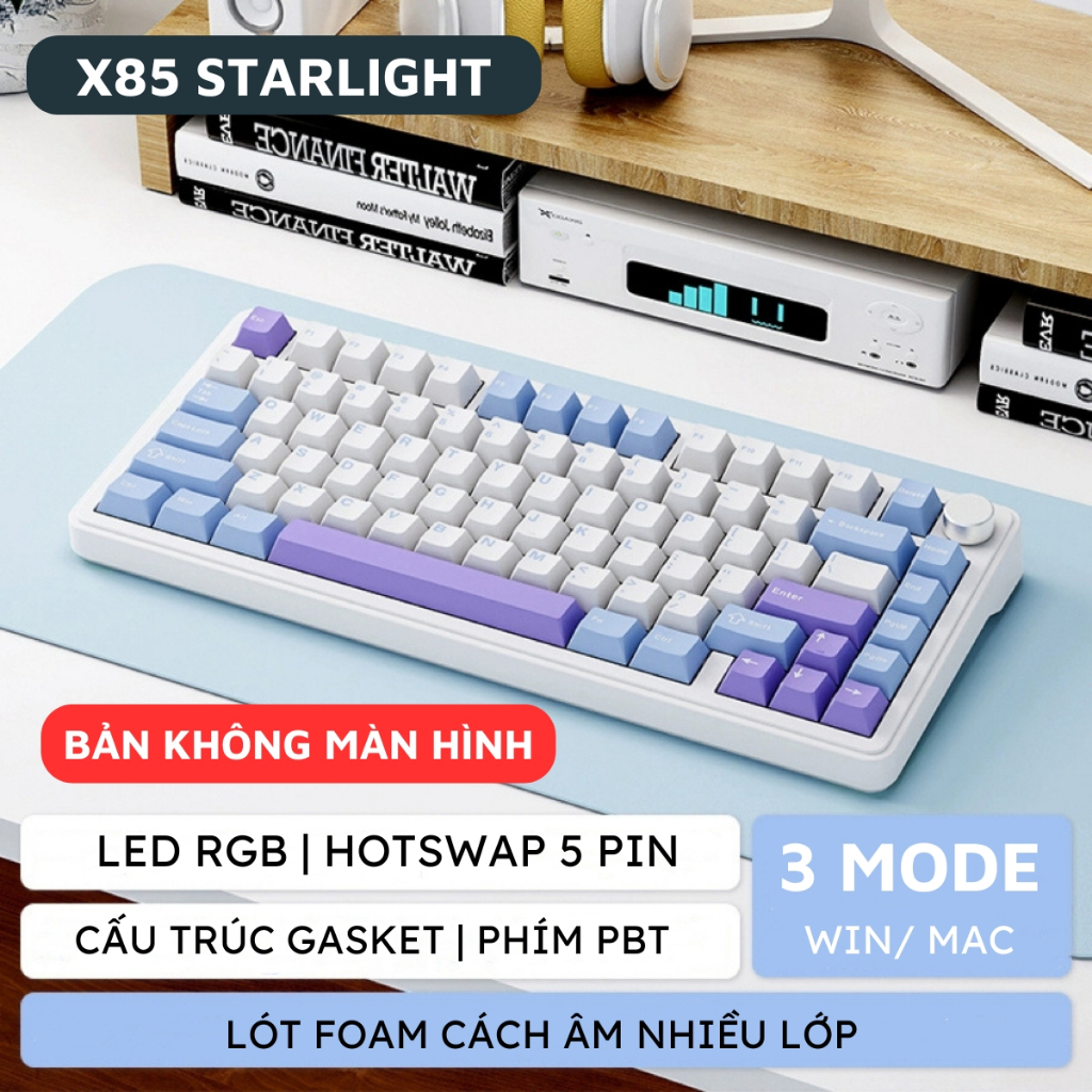 Bàn Phím Cơ Có Màn Hình LED Ziyou X85 PRO VIP RGB Có App Tùy Chỉnh ...