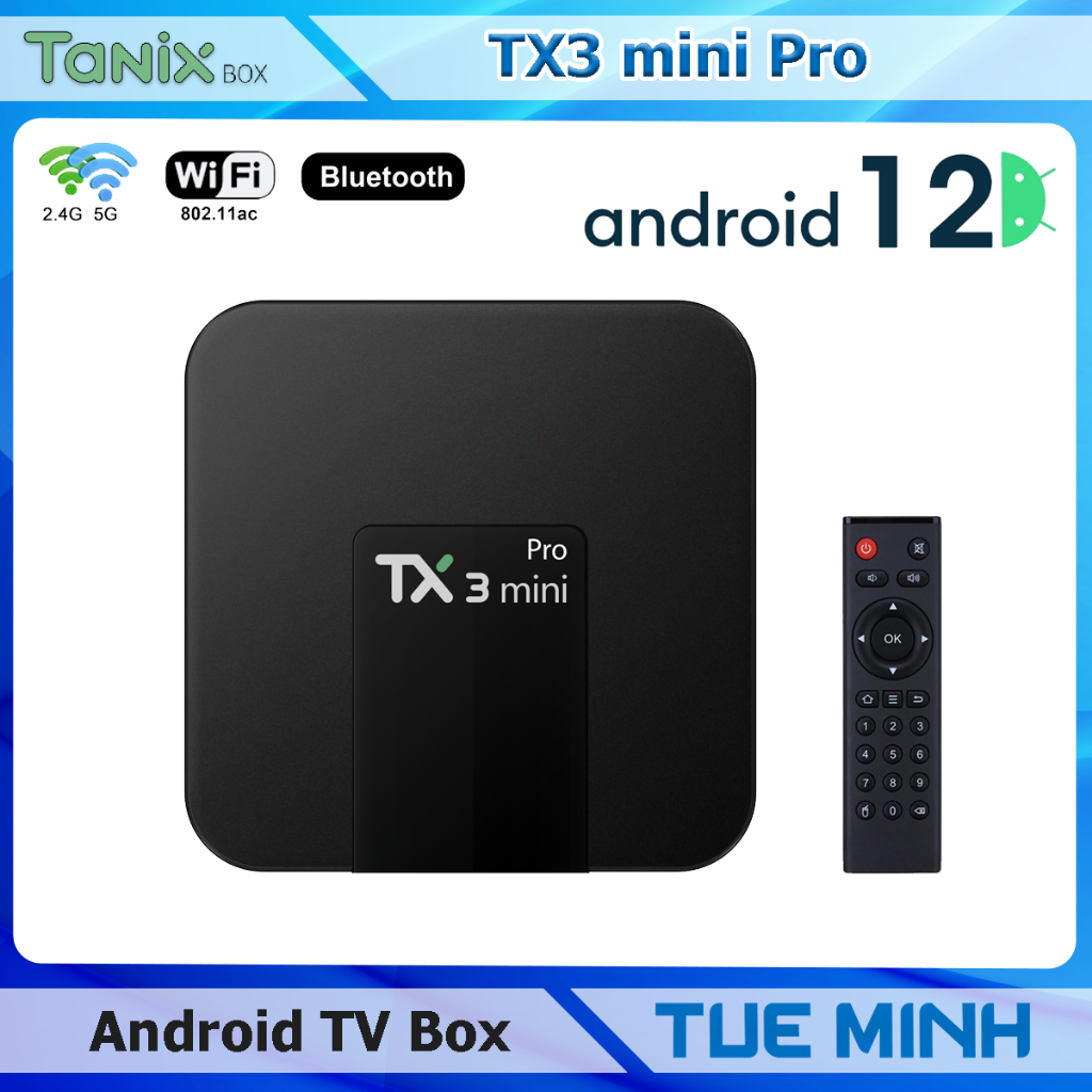 Android TV Box Tanix TX3 mini Pro - Allwinner H618, Android 12 | Shopee Việt Nam