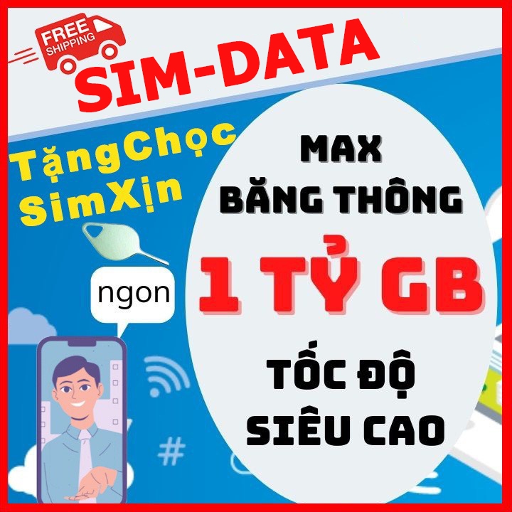 Sim Data Không Giới Hạn VPB51 Max Băng Thông Mobi 1 Năm-U1500 Trọn Gói ...