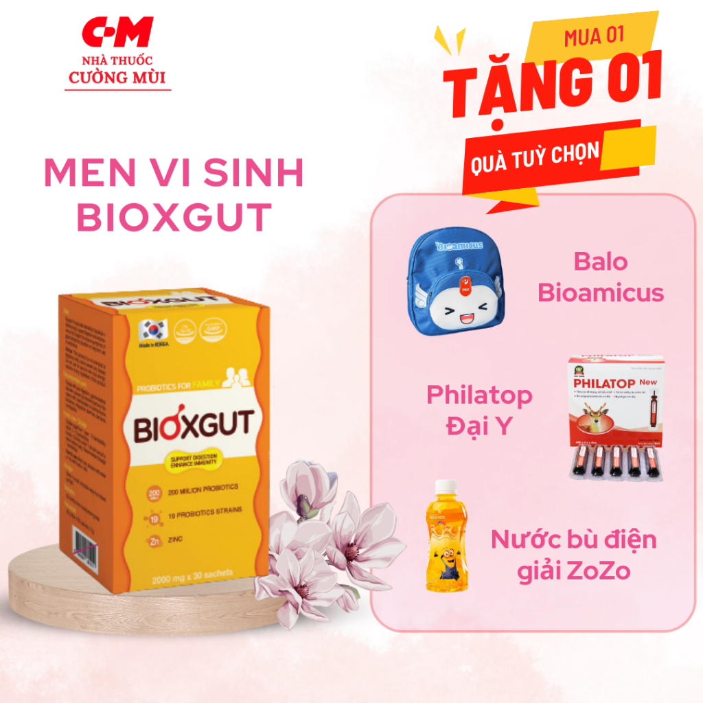 Men vi sinh 19 chủng BIOXGUT hỗ trợ tăng cường và giảm triệu chứng rối ...