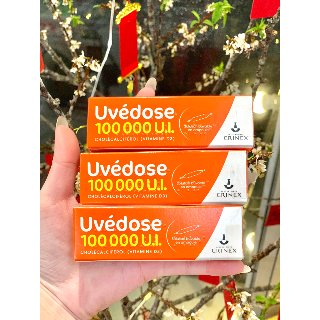 Vitamin D3 Uvedose dạng ống - 1 Liều Cho 3 Tháng 100000 UI | Shopee ...