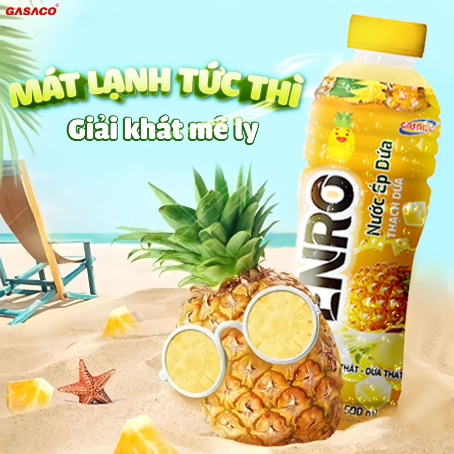 Nước Thơm Thạch Dừa Tenro Gasaco 500ml Chuẩn Vị Trái Cây | Shopee Việt Nam