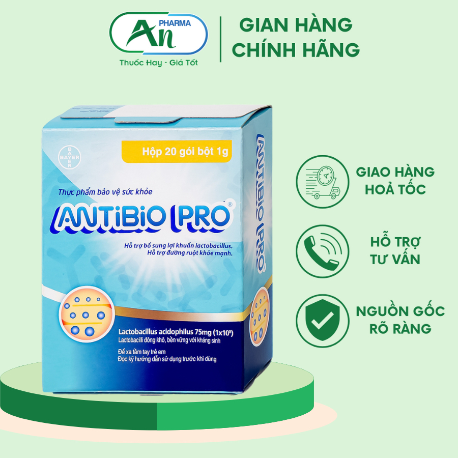 [Chính Hãng]10 gói men vi sinh Antibio Pro mẫu mới | Shopee Việt Nam
