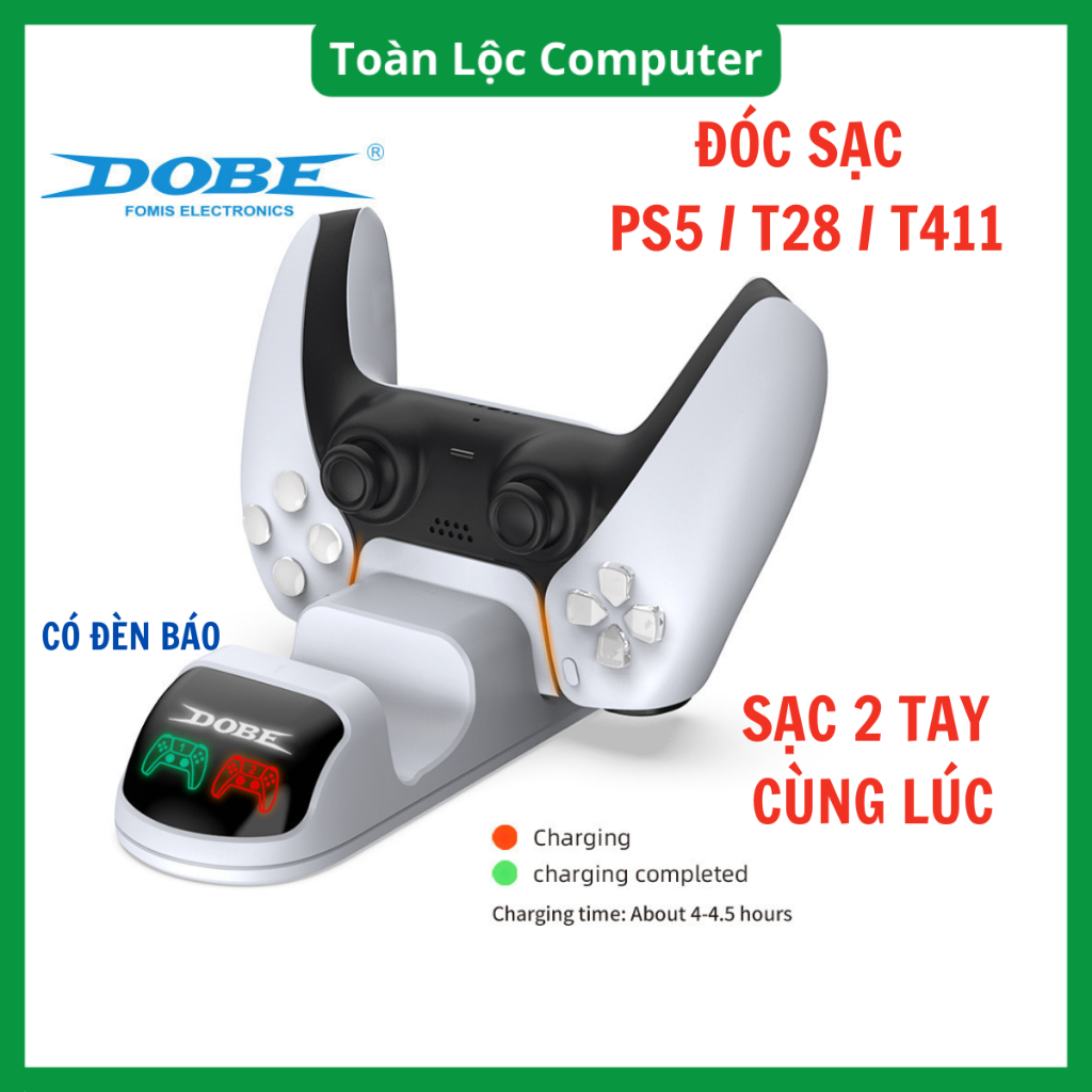 Dock sạc tay cầm PS5 T28 T411 đế sạc tay cầm chơi game Dualsen chính ...
