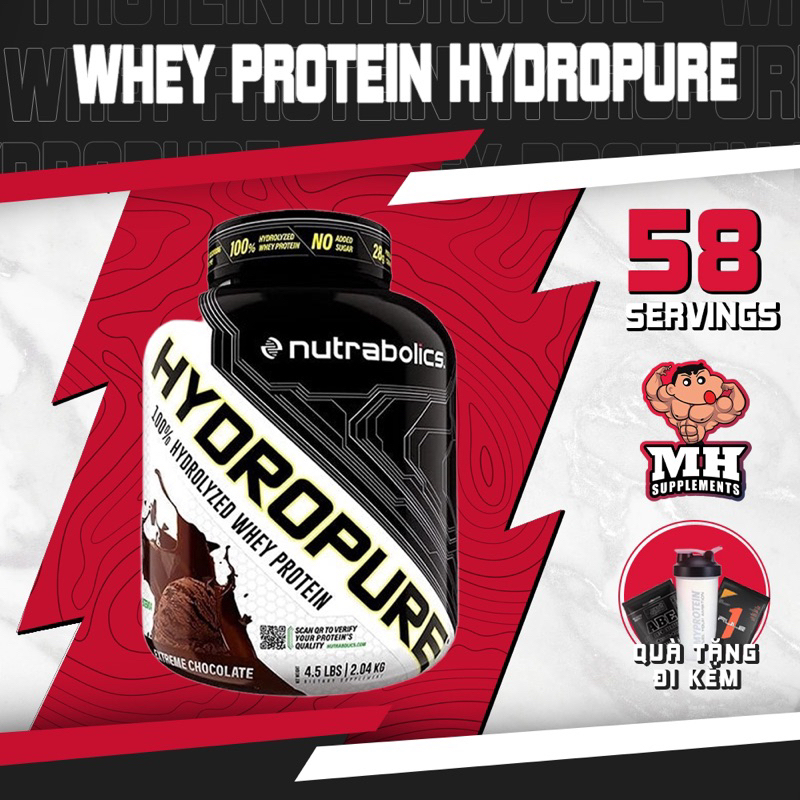 [ Siêu Sale ] Whey Protein Hydropure - Sữa Tăng Cơ Bắp Nutrabolics ...