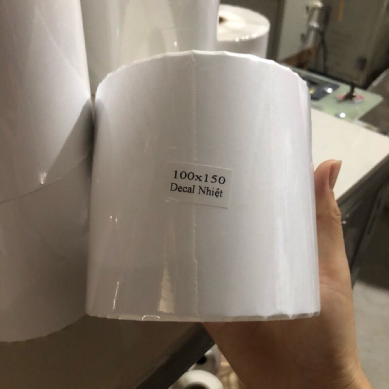 Decal Nhiệt - Giấy In Mã Vạch Tem Nhãn 100x150 mm (Cuộn 350 tem ...