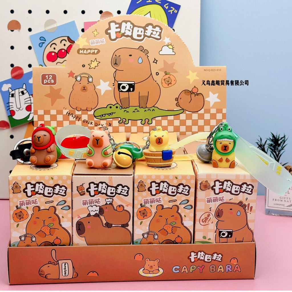 [Hộp lẻ] Blind Box ra móc khóa Capybara, Blind Box ra cục tẩy Capybara ...