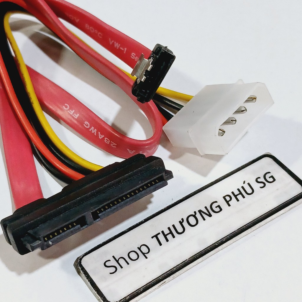 Cáp chuyển Sata (Combo nguồn ATA (Molex 4Pin) + cáp Sata ra đầu Sata 2. ...