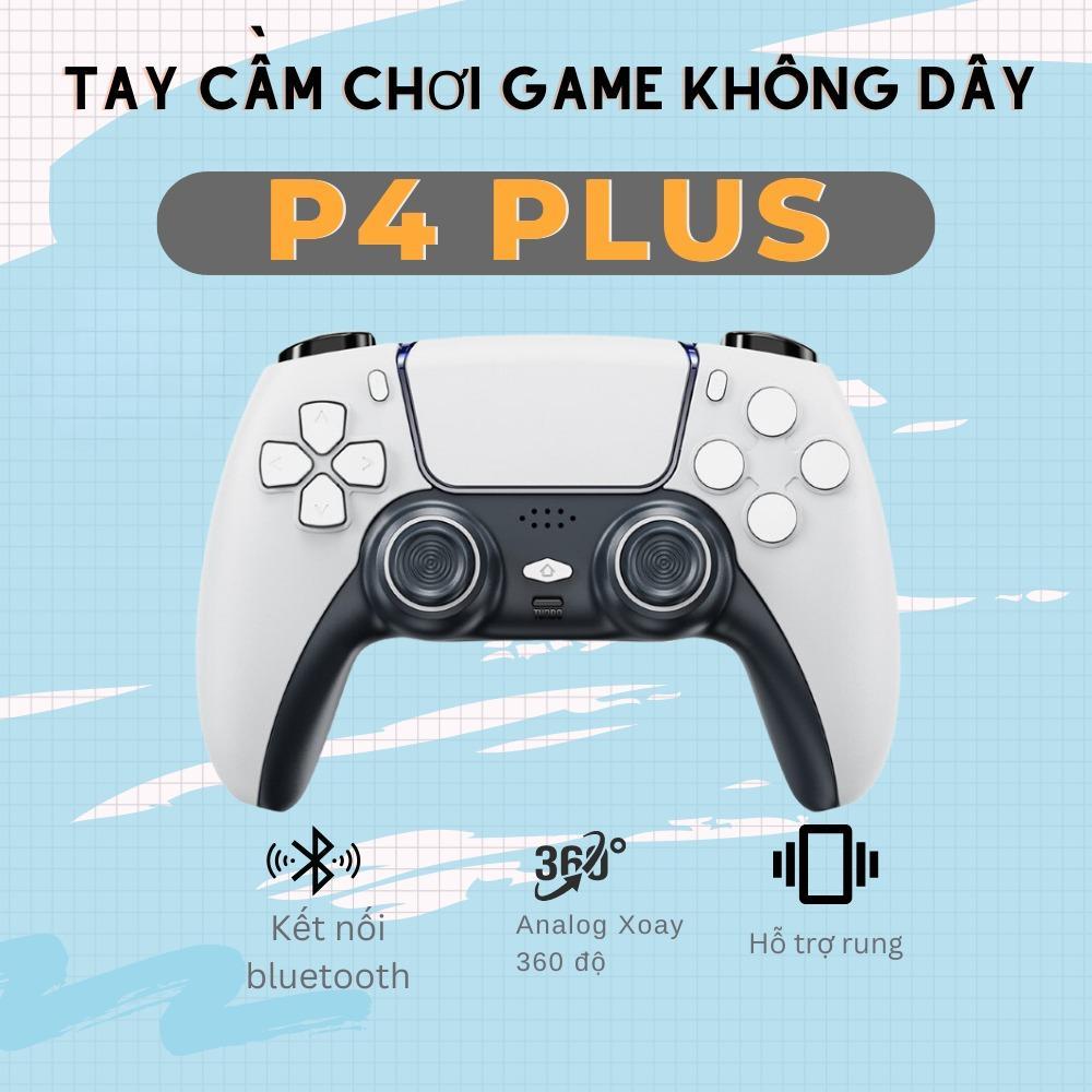 Tay Cầm Chơi Game P4 PLUS Bản Nâng Cấp - Tay Cầm Không Dây Hỗ Trợ Full ...