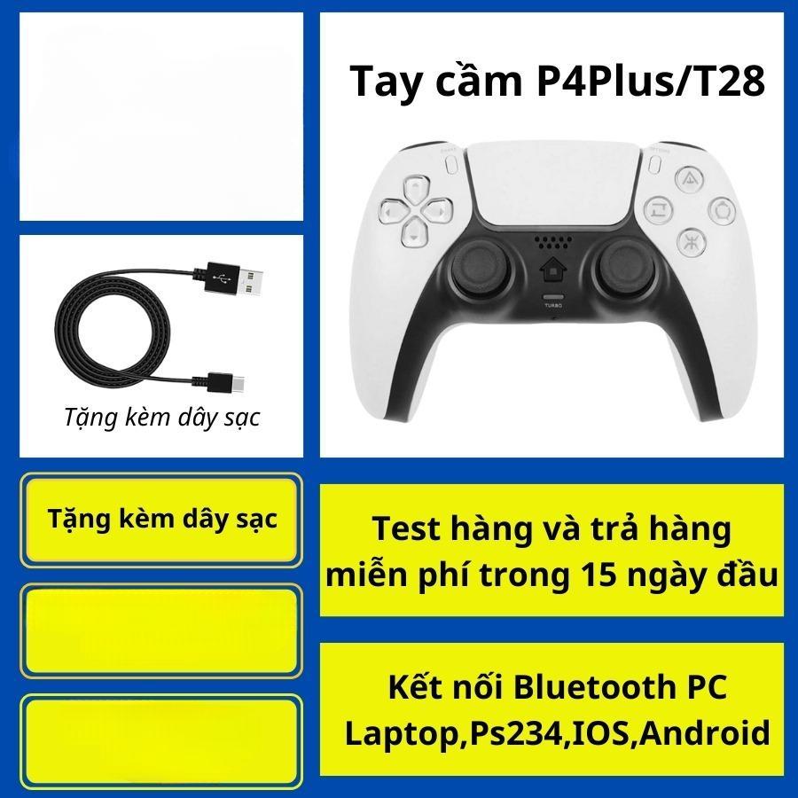 Tay Cầm Chơi Game P4 PLUS Bản Nâng Cấp - Tay Cầm Không Dây Hỗ Trợ Full ...