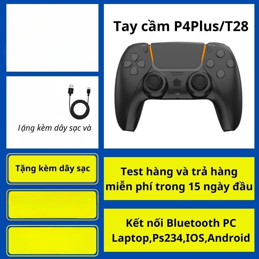 Tay Cầm Chơi Game P4 PLUS Bản Nâng Cấp - Tay Cầm Không Dây Hỗ Trợ Full ...