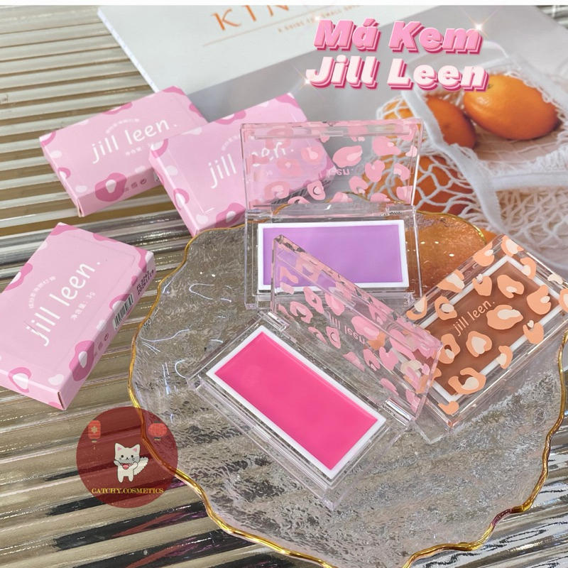 [Jill Leen] Phấn Má Hồng Kem Jill Leen Đơn sắc Hoạ tiết Báo Hồng Nhỏ nhắn | Shopee Việt Nam