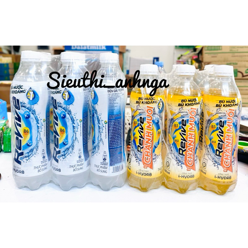 Nước Uống Điện Giải Revive Lốc 6 Chai x 500ml/390ml | Shopee Việt Nam