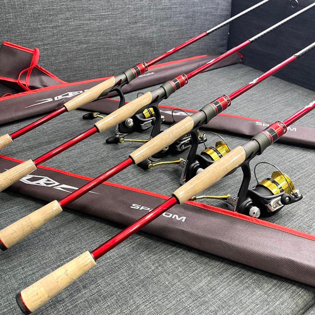 [LK HÒA] [MUA 01 BỘ TẶNG 01 CUỘN DÙ LK] BỘ CẦN CÂU LURE LK HÒA VÀ MÁY ...