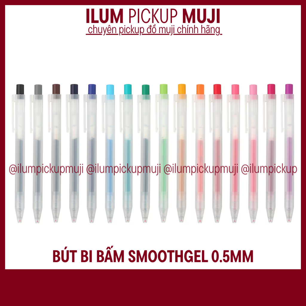 [pickup muji] bút bấm muji | bút smoothgel muji | bút bi muji | bút 0.5/0.3 mm muji | | Shopee ...
