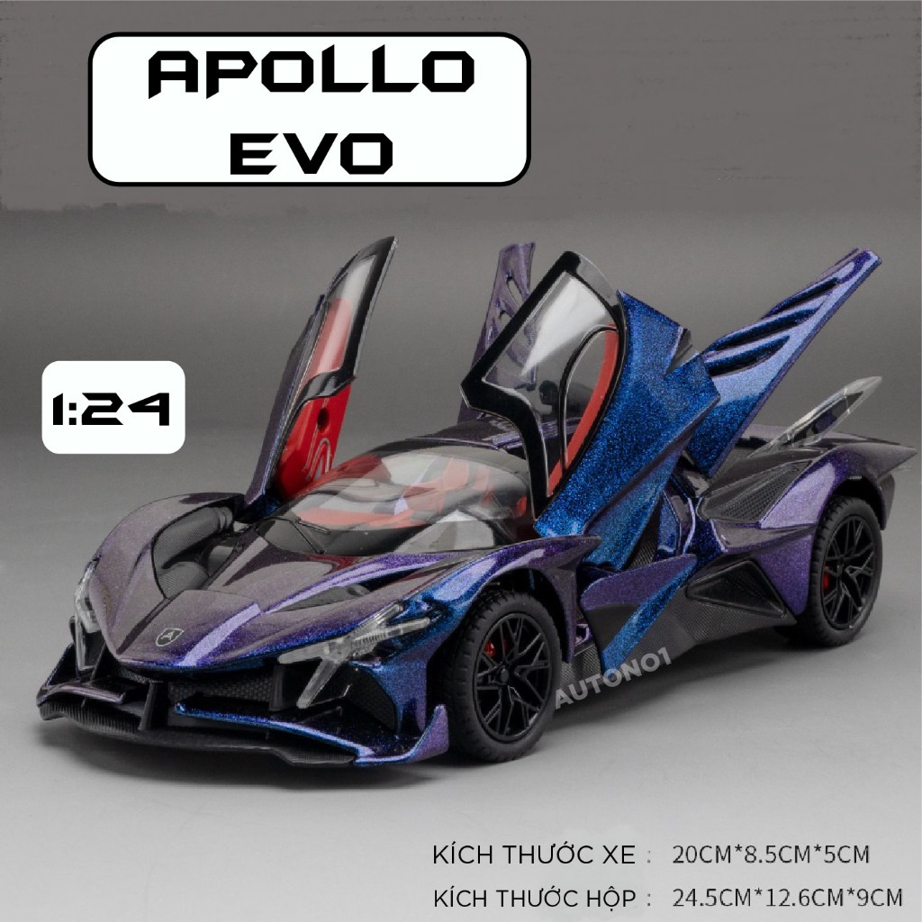 Mô hình xe Apollo Project Evo V12 tỉ lệ 1:24 Chezhi OT390 | Shopee Việt Nam