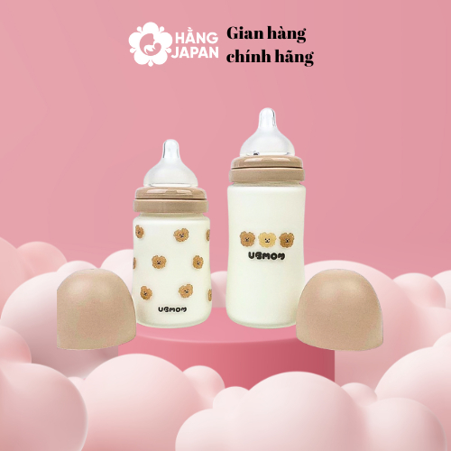Bình sữa UBmom cho bé họa tiết dễ thương 180ml/200ml/240ml/280ml | Shopee Việt Nam