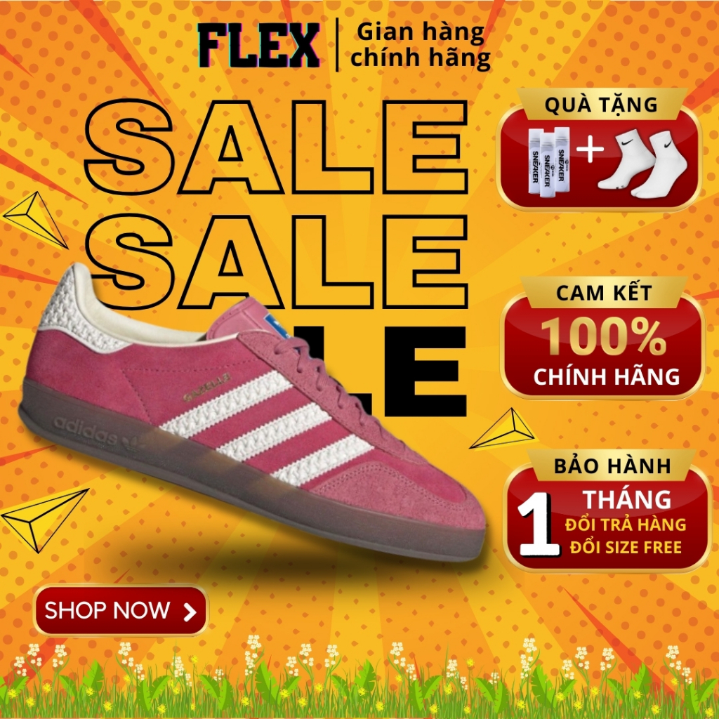 Giày Adidas Gazelle Indoor ‘Pink Cloud White’ IF1809 chính hãng giành ...