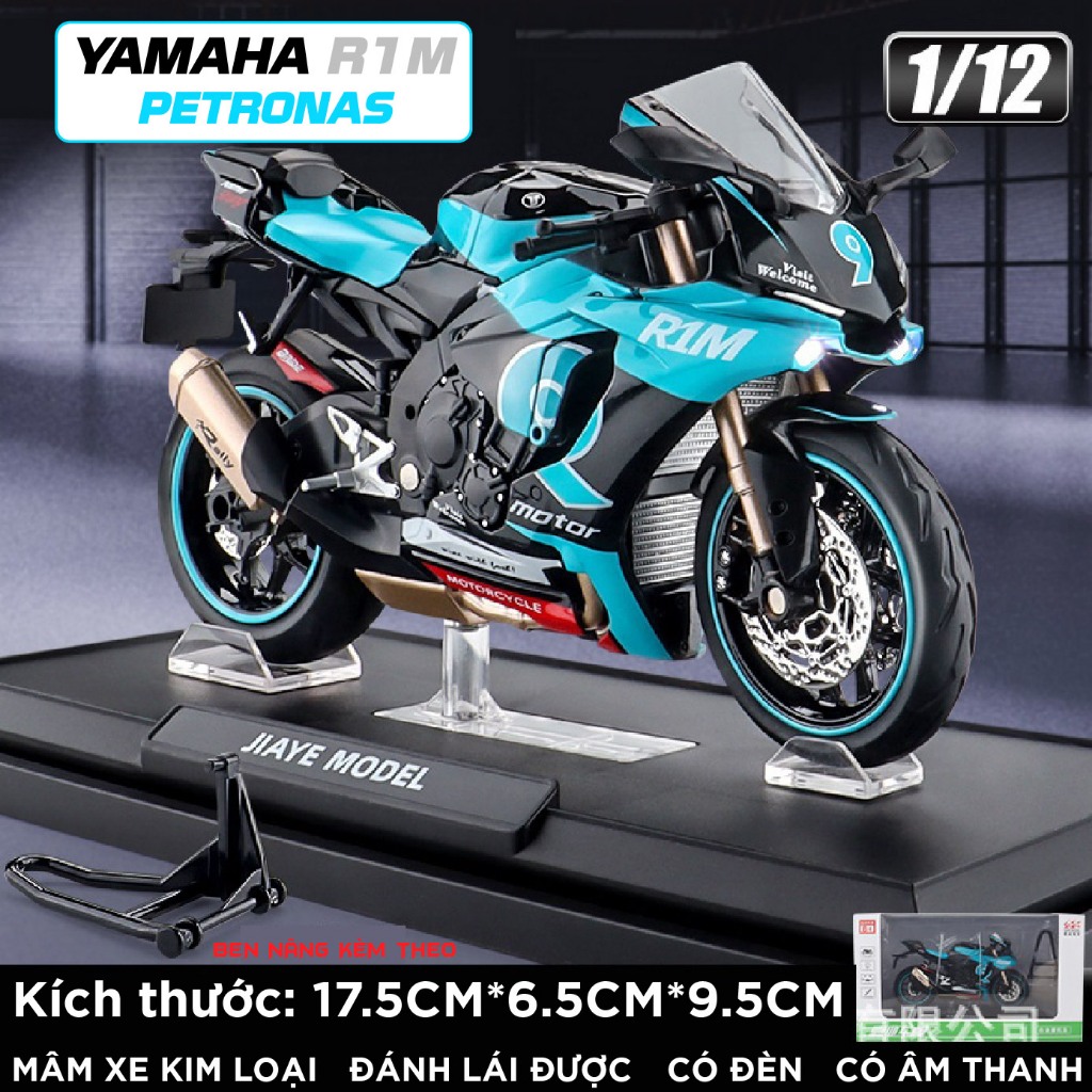 Mô hình mô tô Yamaha R1- Kawasaki H2R - Honda CBR1000RR - Ducati 1199 ...