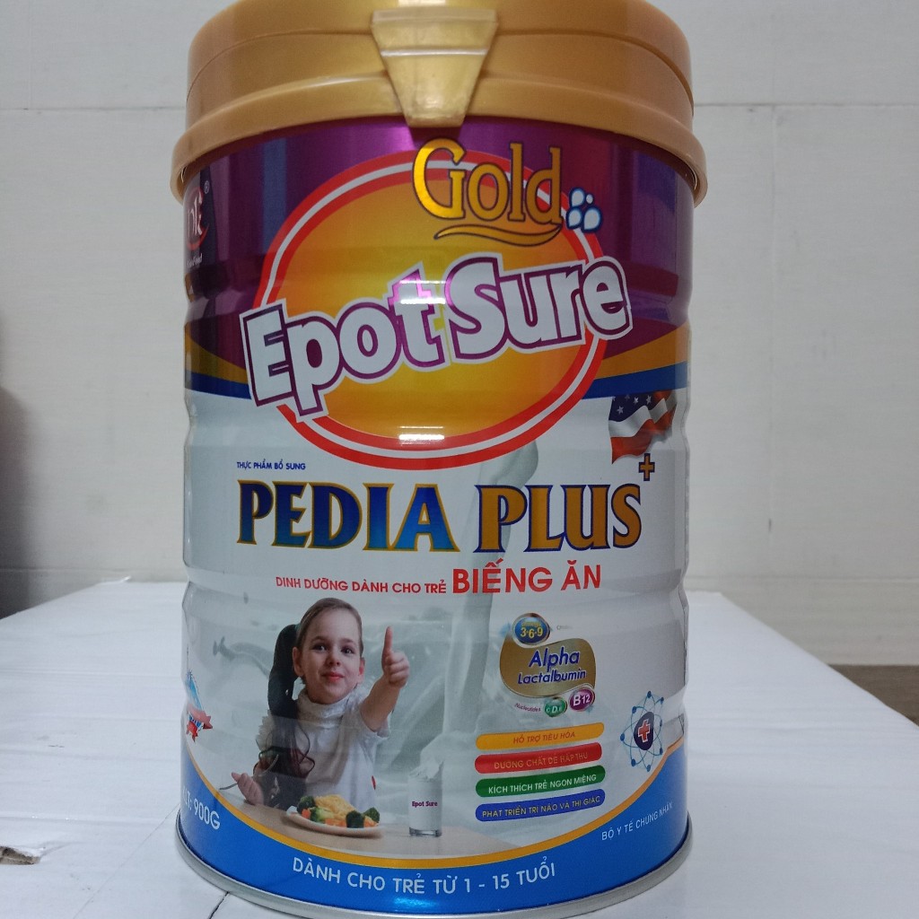 Sữa tăng cân Epot Sure Pedia Plus 900g dành cho trẻ biếng ăn, hấp thu ...