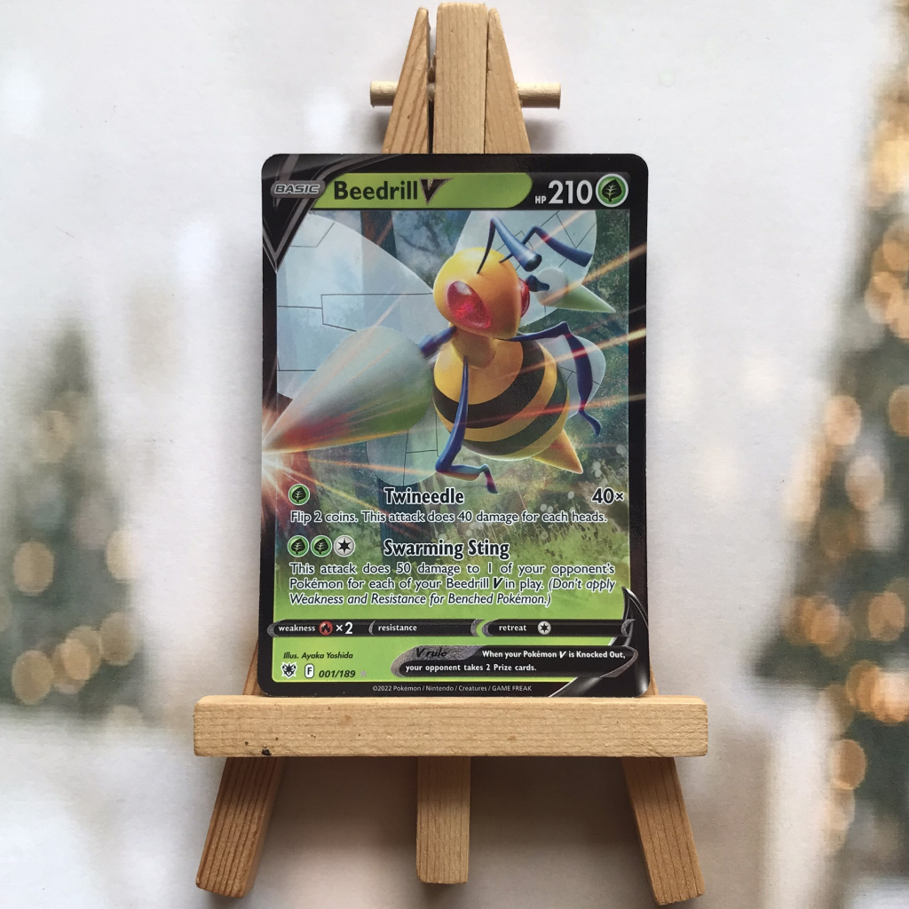 Thẻ hình Pokemon Beedrill V 001/189 - Lá bài lẻ Astral Radiance Ultra ...
