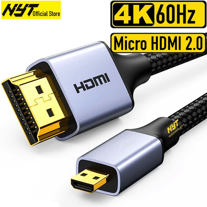 Cáp Micro HDMI ra HDMI Cao Cấp NYT M2H101 BH 12T Đổi Mới | Shopee Việt Nam