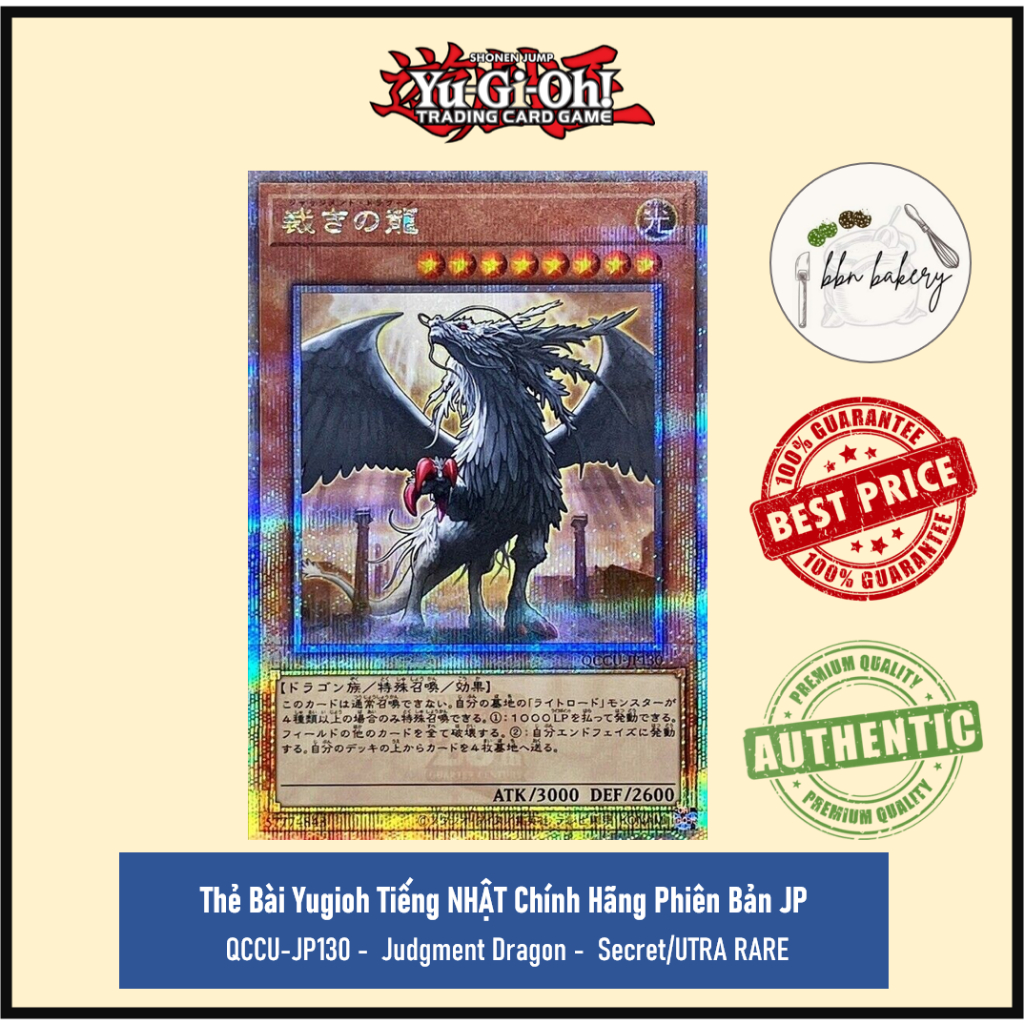 Thẻ Bài Yugioh Chính Hãng Tiếng Nhật: QCCU-JP130 - Yugioh - Japanese - Judgment Dragon - Secret ...