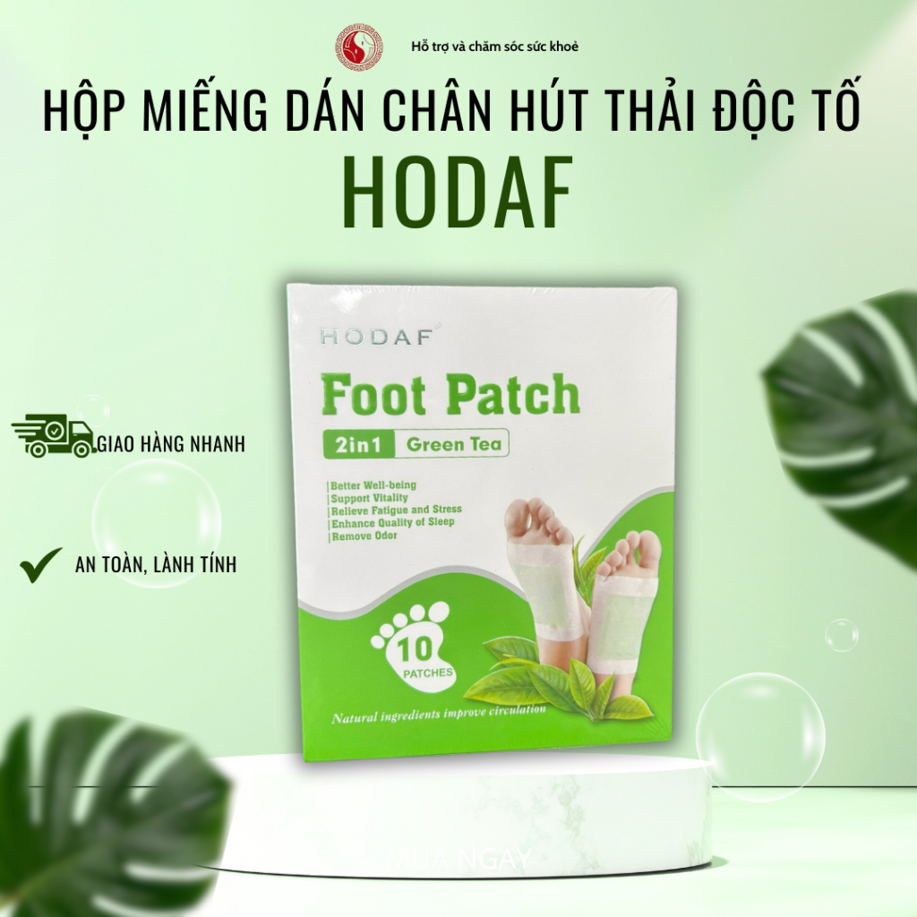 Hộp miếng dán massage thải độc chân Hodaf, làm đẹp và tăng cường sức khỏe, miếng dán giảm đau ...