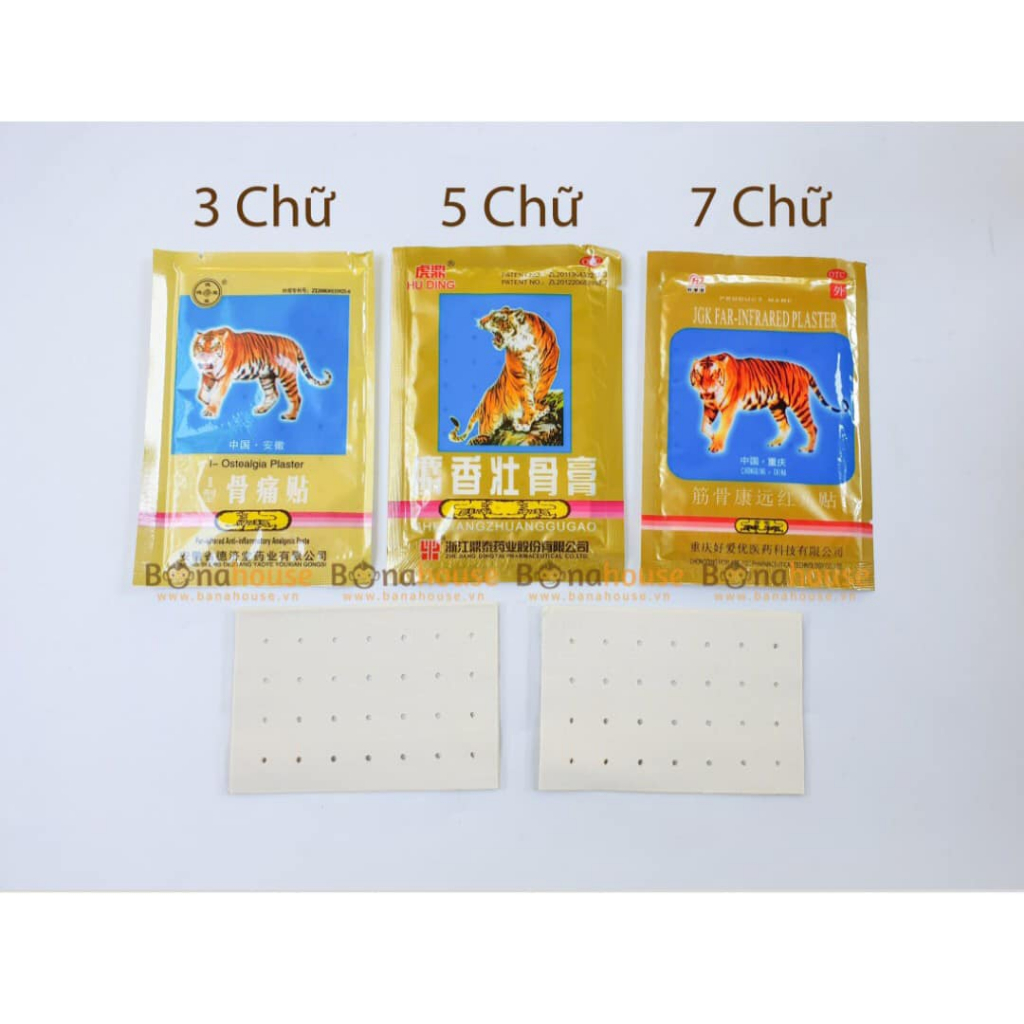 Cao Dán con cọp Thái Lan (1 gói 4 miếng),Giảm Đau lưng bong gân ...