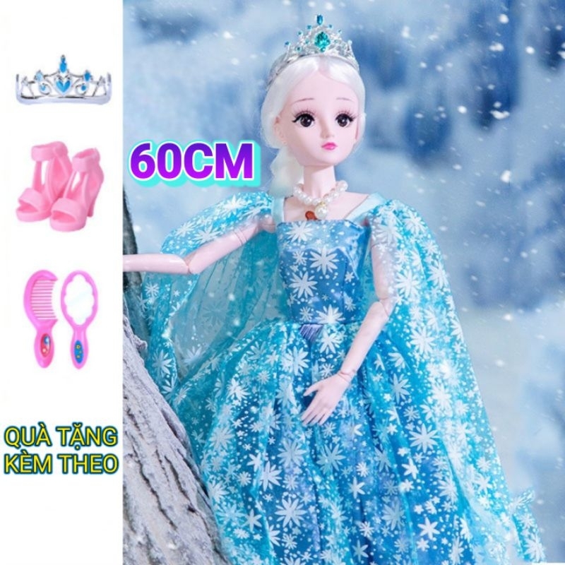 Búp bê Barbie búp bê Elsa búp bê có khớp 50cm và 60cm, bộ đồ chơi búp ...