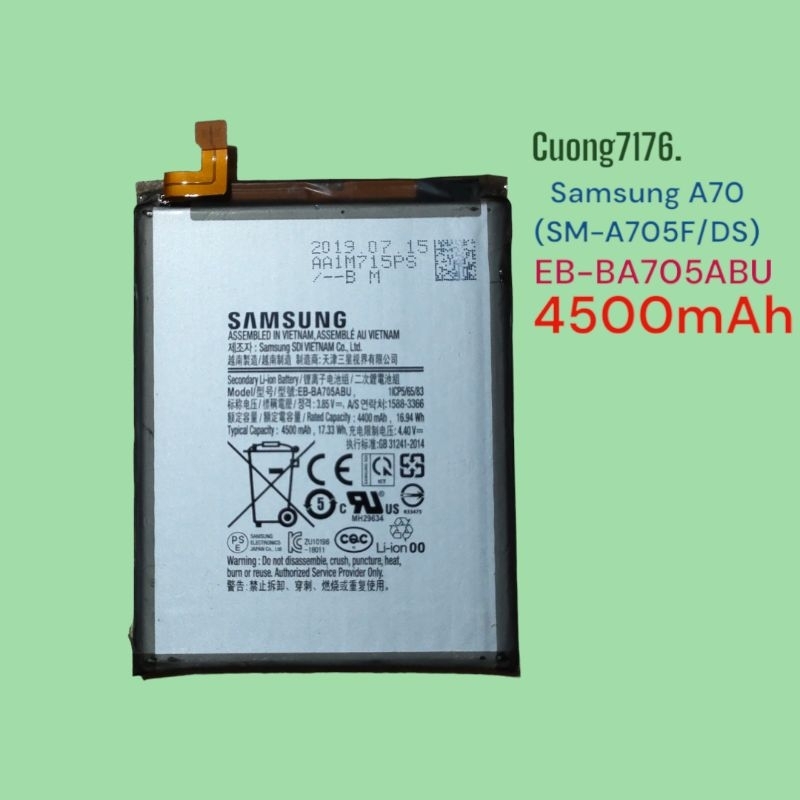 Pin Samsung A70 (SM-A705F) EB-BA705ABU Tháo Máy Hoạt Động Tốt | Shopee ...